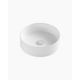 Kendall Ceramic Fluted Groove Basin Matte | Fontaine Industries